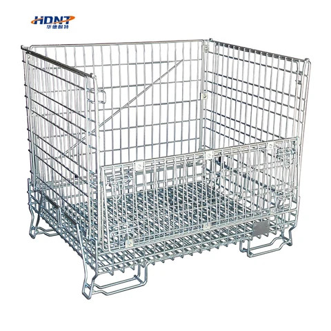 Buy Heavy-duty Galvanized Stackable Collapsible Welded Metal Steel ...