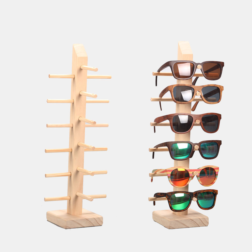 Buy High-grade Solid Wood Glasses Display Rack All-wood Sunglasses And ...