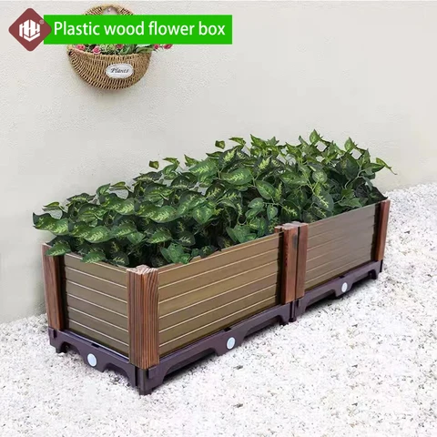Buy Hoyeah Custom Wpc Garden Flower Box Waterproof Wood Composite ...