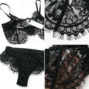 Buy Ladies Fancy Lingerie Set Visible Lace Bra Panty French Style ...