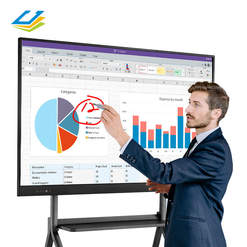 Buy Large Size Interactive Flat Panel Education Led Display For ...