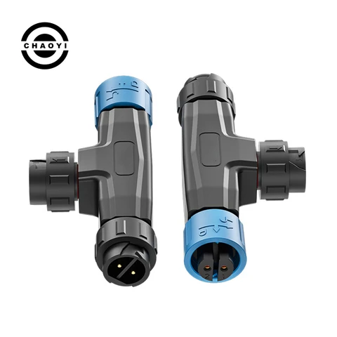 Buy M16 Automatic Lock T-shaped Male Female Plug-in Led Plug 2/3/4 Pin ...