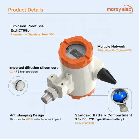 Buy Me6001p Gsm Customizable Sensor 4g Nb-iot High Accuracy Underwater Sensor Wireless ...