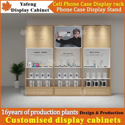 Buy Modern Cellphone Repair Store Design Wood Display Casemobile ...
