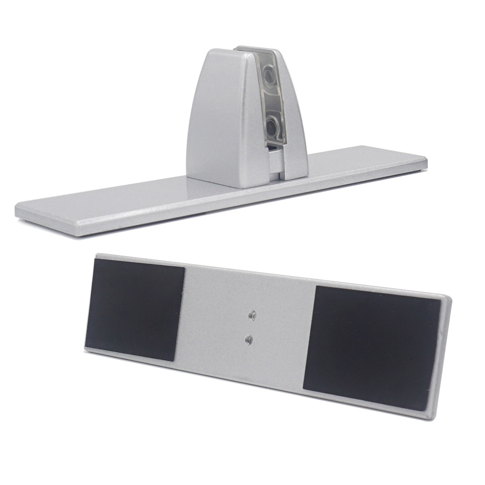 Buy Movable Aluminium Alloy Office Desk Glass Dividers Support Fixing ...
