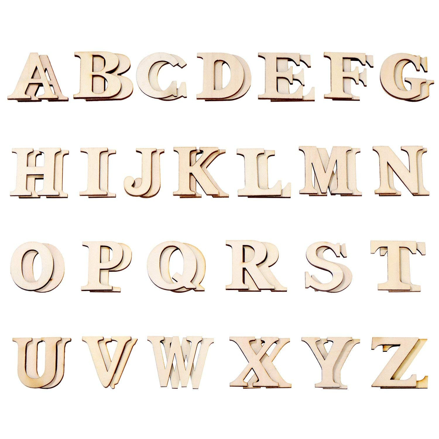 Buy Natural Wood Color Wooden Letters Alphabet Wooden Letters For Kids ...