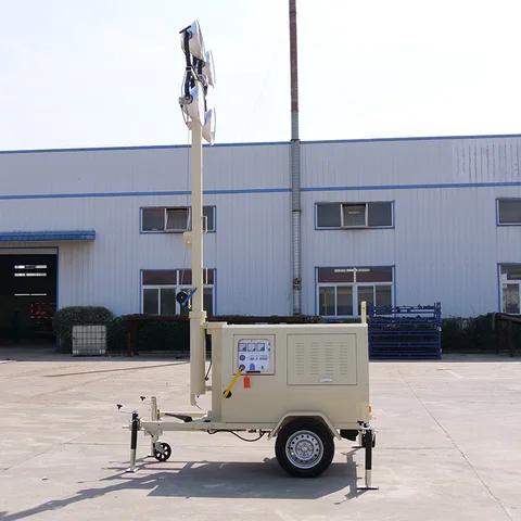 Buy Official Construction Solar Light Truck Portable Led Light Tower ...