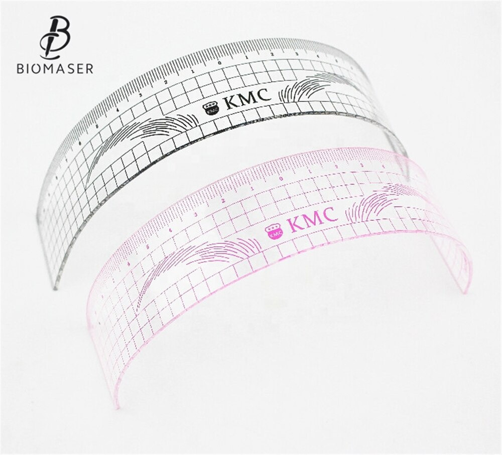 Buy Reusable Semi Permanent Eyebrow Ruler Eye Brow Measure Tool Eyebrow ...