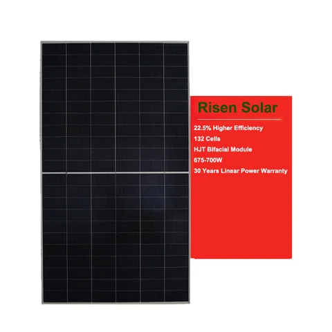 Buy Risen 132 Half Cells Hjt Bifacial Pv Module High Power Generation ...