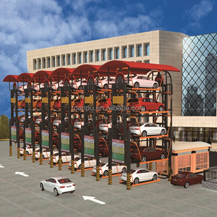 Buy Rotary Tower Parking Lift Multi-floor Type Vertical Smart Car ...