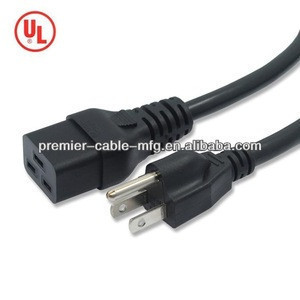 Buy Server Power Cord 3ft 1meter - Nema 5-15p To C19 -15 Amp 125v 14awg ...