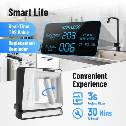 Buy Smart Tds Faucet Mineral Alkaline Water Filter Replacement Drinking ...