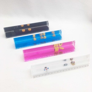 Buy Stationery Craft Aqua Acrylic Ruler Triangle Liquid Ruler from ...