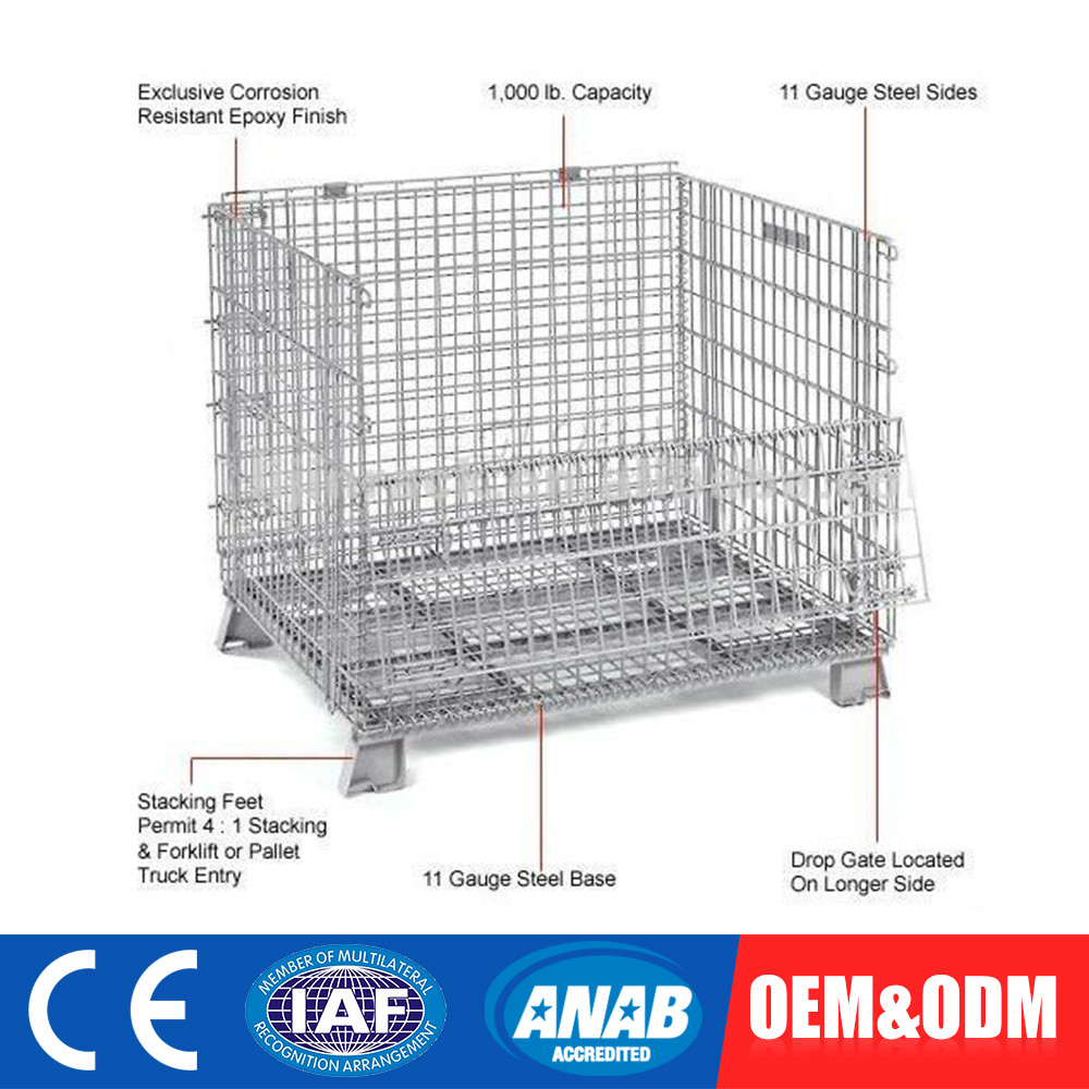 Buy Steel Warehouse Cage/wire Mesh Container/storage Cage from ...