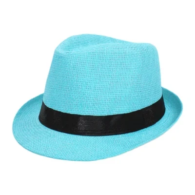 Buy Summer Outdoor Sunproof Paper Panama Hat Edge Curl Straw Hats from ...
