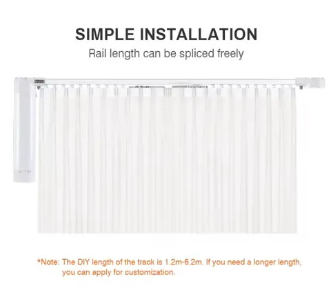 Buy Tuya Application Control Remote Electric Track System Adjustable ...