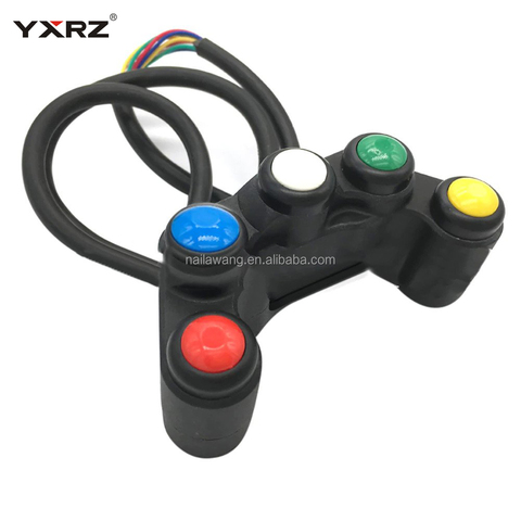 Buy Universal 5 Multi Function Button Switch Combination Handlebar ...