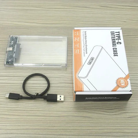 Buy Usb C Type C 3.0/2.0 Hdd Enclosure 2.5 Inch Sata Ssd Hard Drive ...