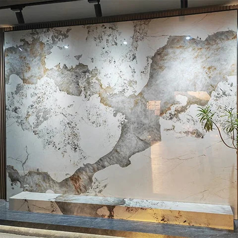 Buy Wholesale Pandora Wall Panel Board White Marble Sheet High Gloss ...