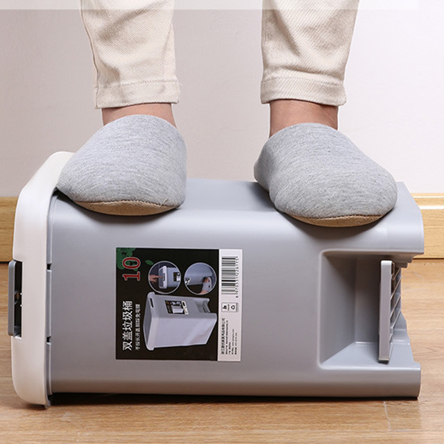 Buy Xingyou Foot Operated Pedal Garbage Bin Plastic Waste Bins Kitchen ...