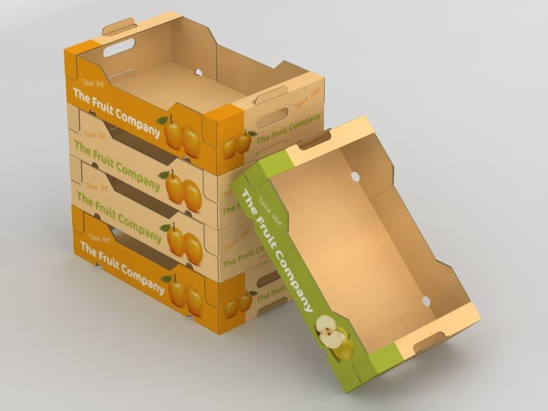 Buy Cardboard Fruit Box Custom Printing Cardboard Banana Fruit Packing ...