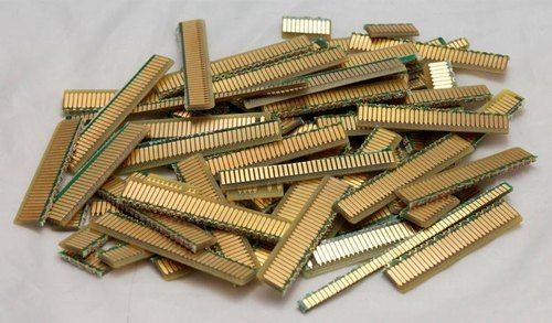 Buy Trimmed Ram Memory Scrap Gold Finger from DECLARE LIMITED, United ...