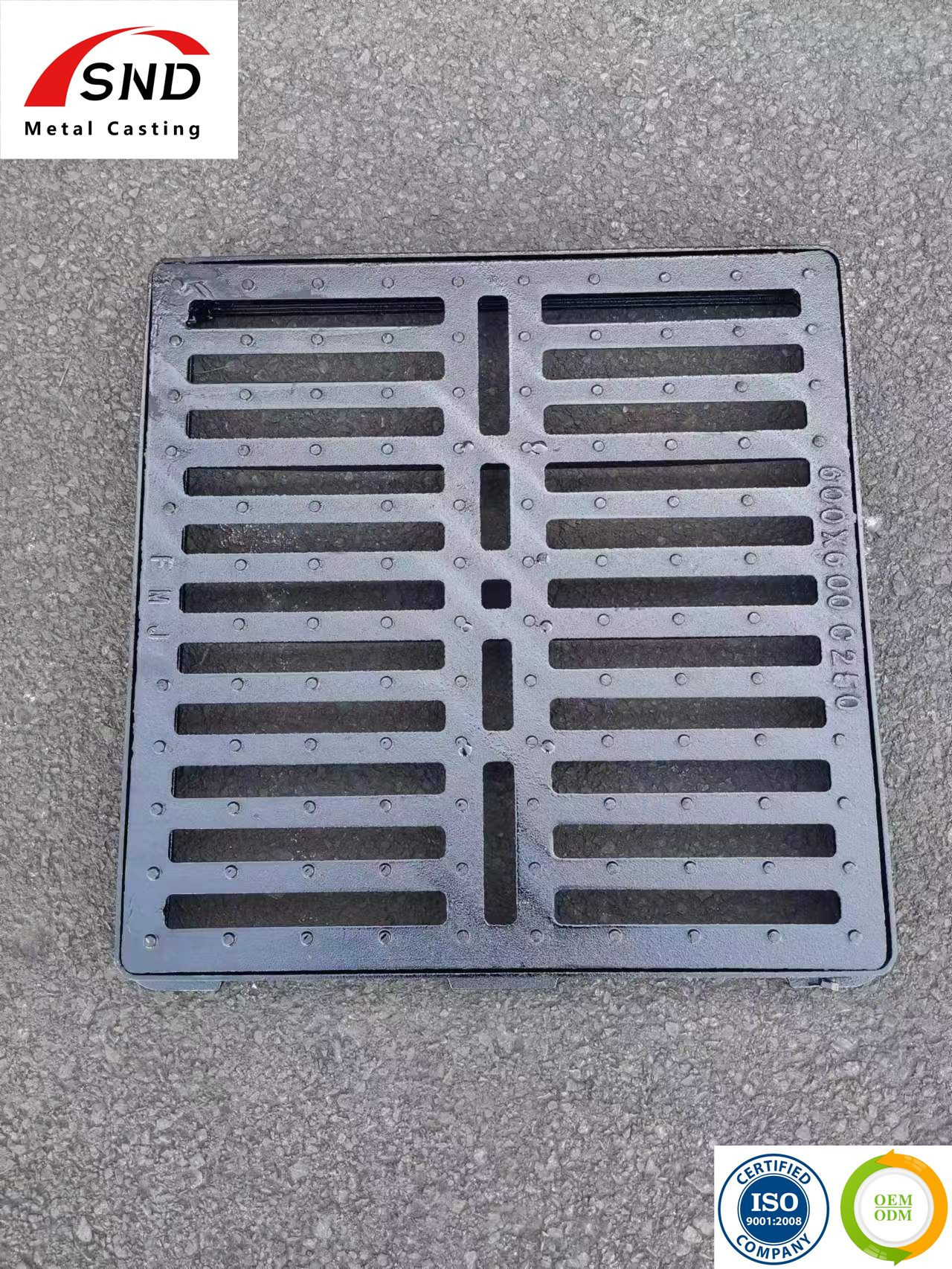 Buy Square Sewer Cover Cast Iron Manhole Cover En124 D400 Manhole Cover ...
