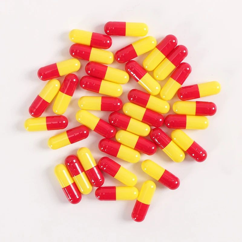 Buy Red Yellow Empty Gelatin Capsules from SINOPEK PACKING MATERIALS CO ...