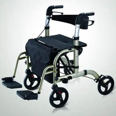 Buy 4-wheel Lightweight Aluminum Alloy Outdoor Rollator Walker With ...