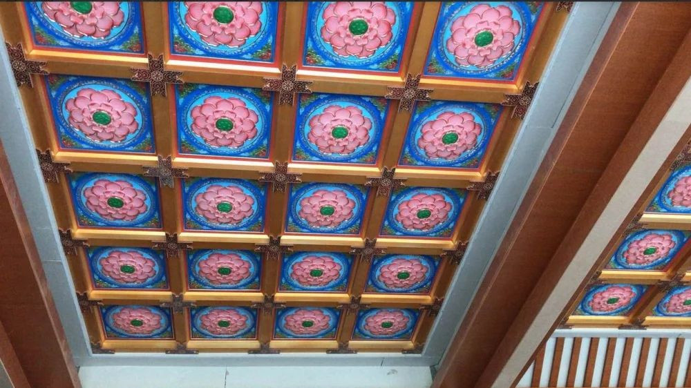 Buy Suspended 3d Lotus Pattern Temple Acoustic Design Aluminum Clip In ...