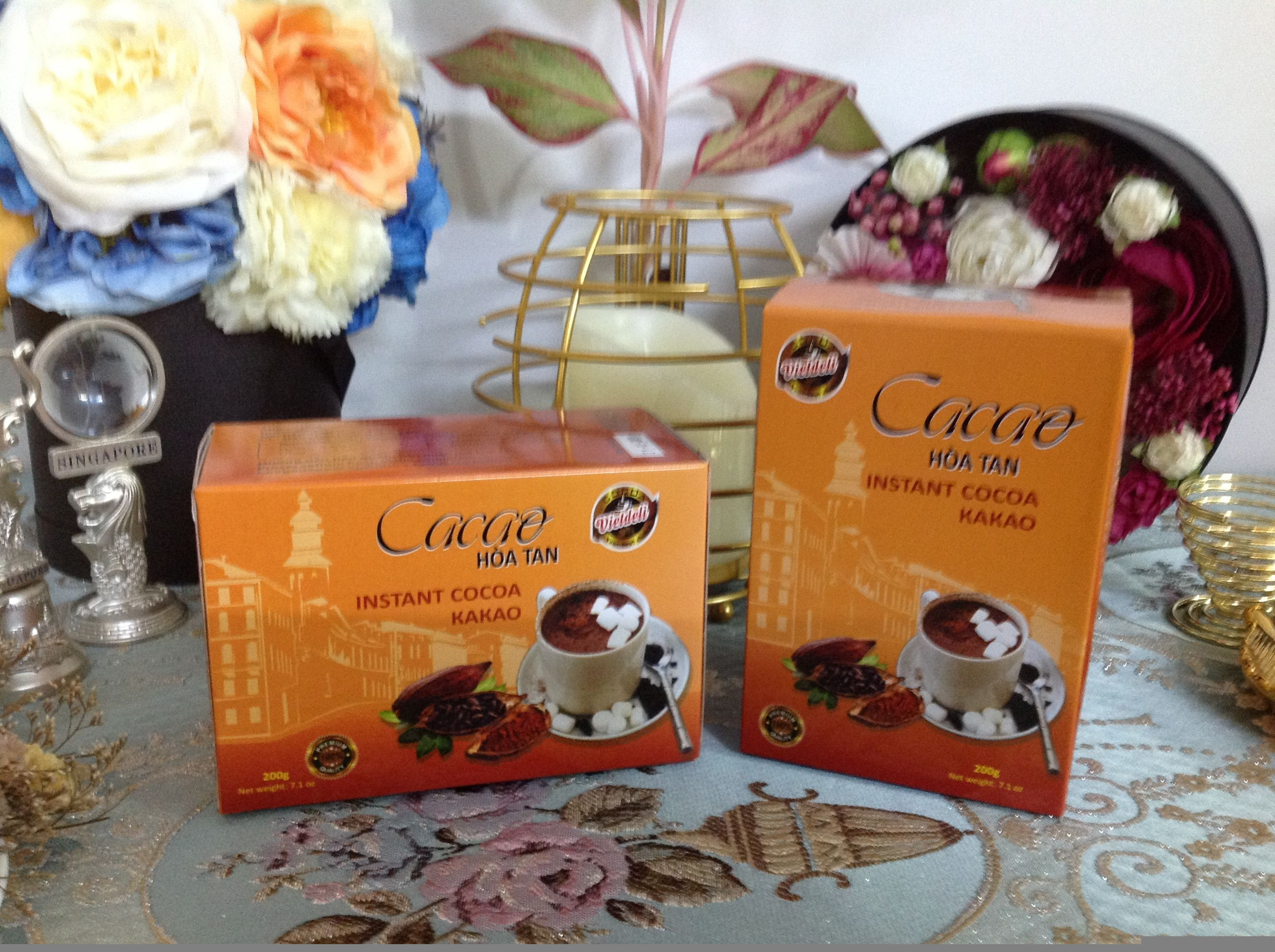 Buy Instant Cocoa Powder 2 In 1 - Box 200g - Vietdeli from VIET DELI ...