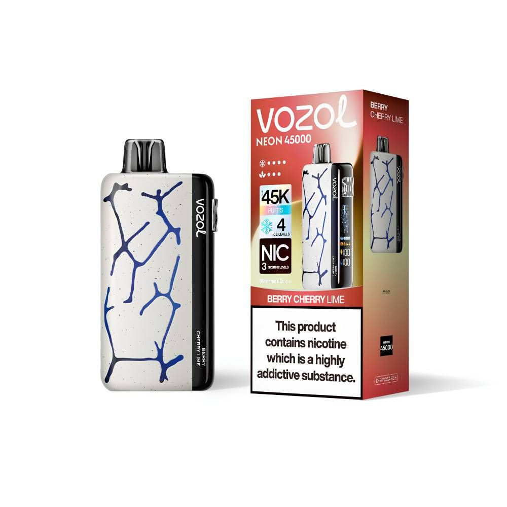 Buy Vozol Neon 45k Berry Cherry Lime Frozen Strawberry Kiwi Vozol Neon ...