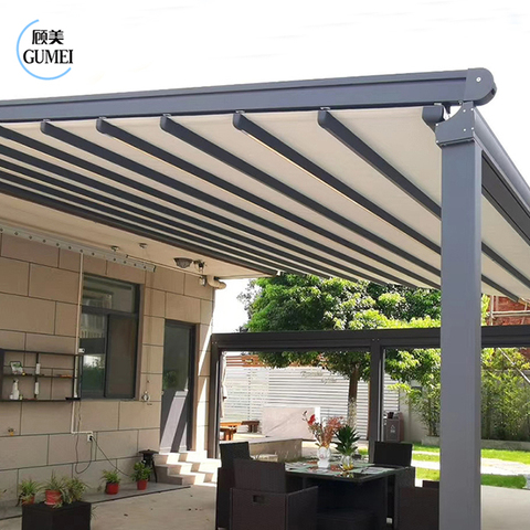 Buy 2021 In Stock Waterproof Metal Retractable Shade System Canopies ...