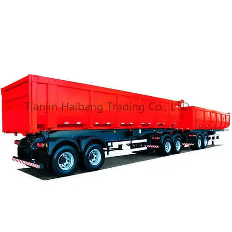 Buy 6 Axle Series Semi-trailer Dump Semi-trailer Double Train Semi ...
