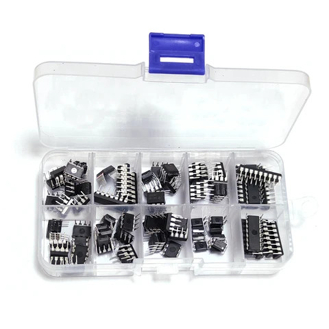 Buy 85 Pcs 10 Ic Chip Combination Kit Dip Ic Socket Kit Single ...