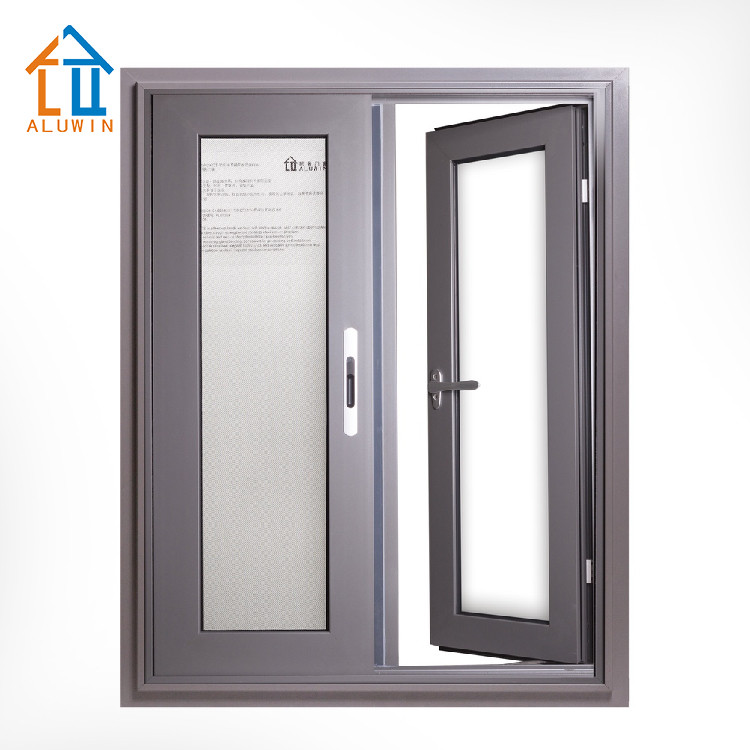 Buy 90 Degree Open Aluminium Casement Window With Stainless Steel ...