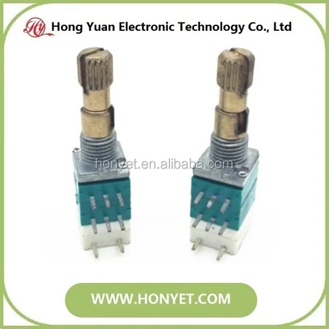 Buy 9mm 2gang Dual Concentric Shaft Rotary Potentiometer With Switch ...