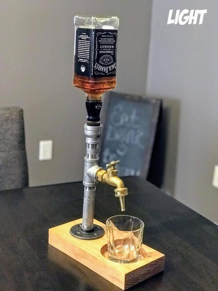 Buy Antique Black Iron Pipe Furniture For Liquor Dispenser Stainless ...