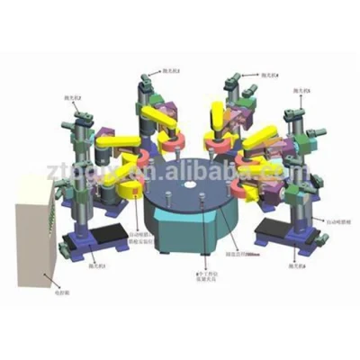 Buy Automatic Rotary Table Zinc Alloy Faucet Door Handle Polishing ...