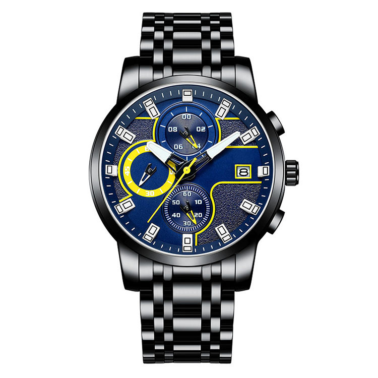 Buy Bestpower Aw014 Luxury Solid Steel Band Mens Luminous Hands With ...