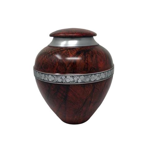 Buy Blue & Black Powder Coated Aluminum Adult Urn Funeral Supplies ...