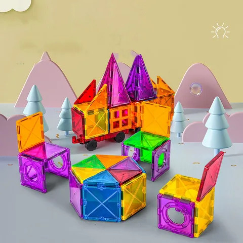 Buy Car Track Magnetic Building Block Childrens Creative Early ...