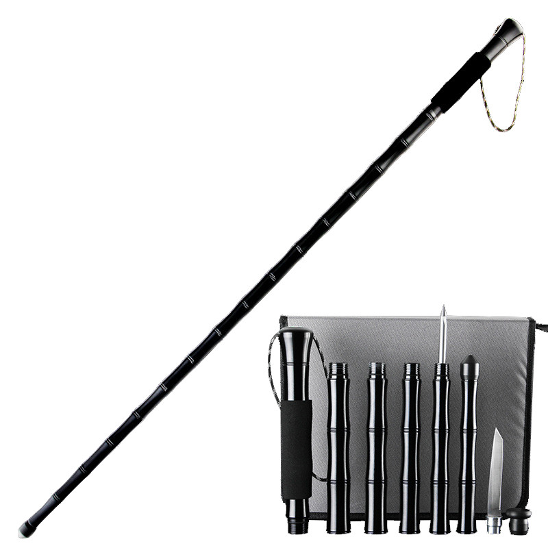 Buy Collapsible Retractable Walking Cane Multi-function Tactical Self ...