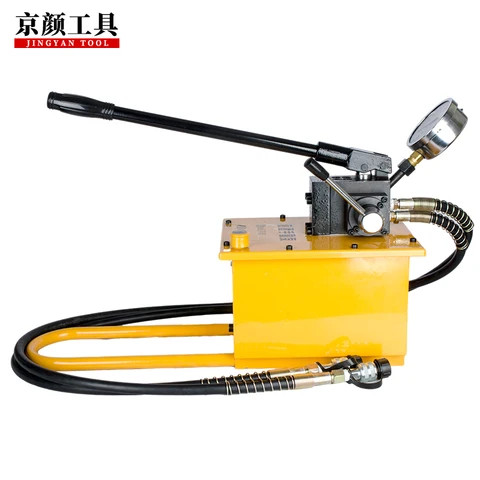 Buy Cp-150s Manual Hydraulic Hand Pump With Wheels Double Acting 70 Mpa High Pressure Oil Pump ...