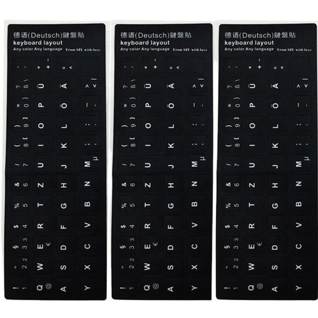 Buy Deutsch Laptop Keyboard Skins Sticker Printable Keyboard Sticker ...