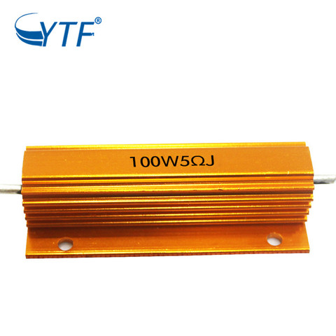 Buy Encased Wire Wound Resistor Case 100w 5r Golden Aluminum Shell ...