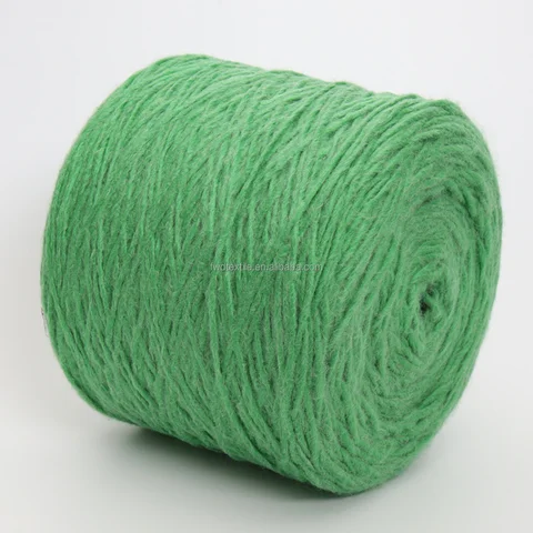 Buy Fruit Green Good Tenacity Fluffy Dyed Coarse Yarn Blended Yarn ...