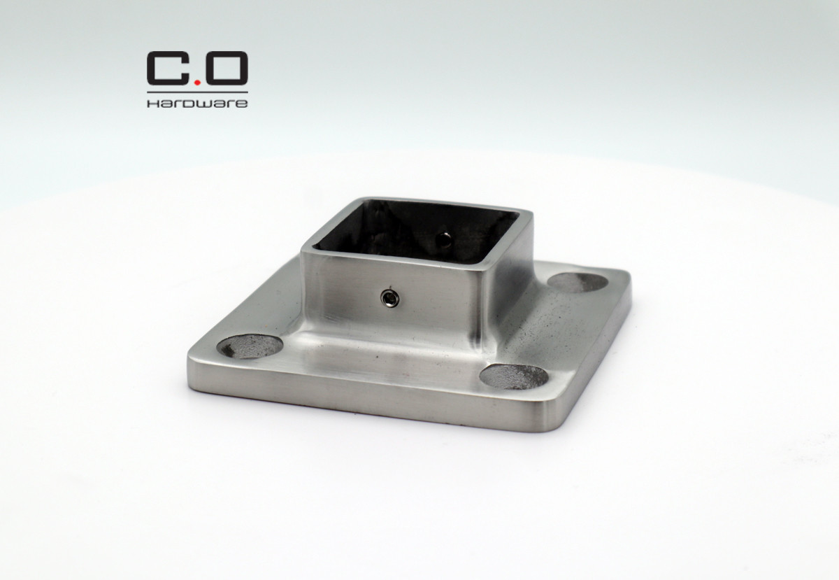 Buy Handrail Base Plate Square Base Plate Stainless Handrail Post Base ...