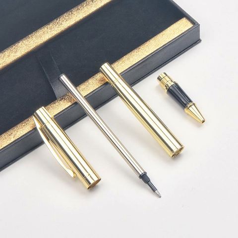 Buy Luxury Custom Pen Case Box Metal Pens With Custom Logo Pen Set In ...