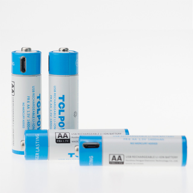 Buy Micro Usb Li-ion Lithium Battery Fr6 Lir6 1.5v Recharge Battery ...